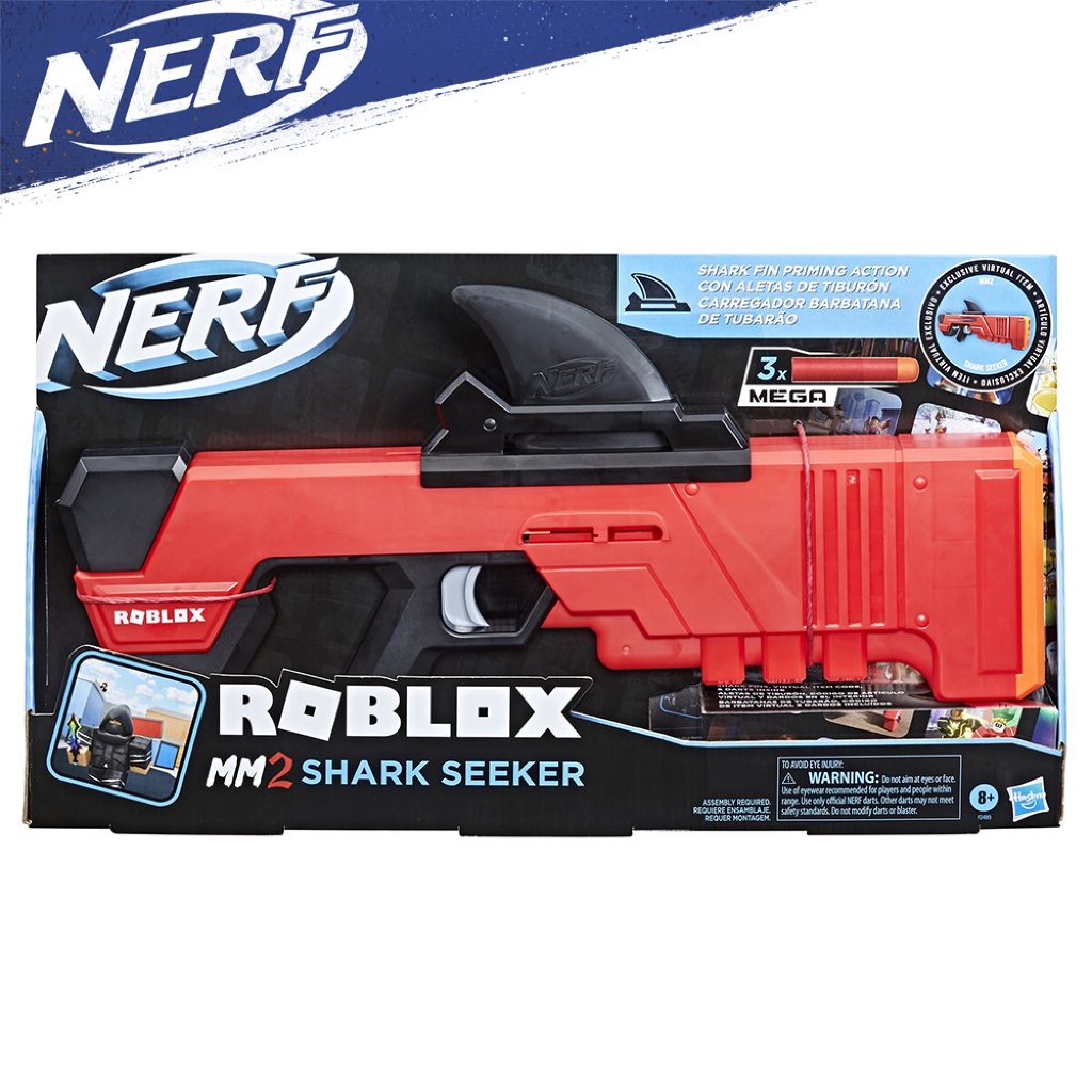 Jual NERF Roblox MM2 Shark Seeker Blaster NRRF2489 | Shopee Indonesia