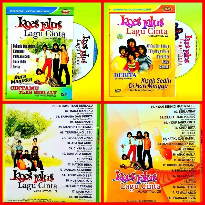 Jual KASET VCD ORIGINAL KARAOKE LAGU KOES PLUS VOCAL ON OF BISA-KASET VCD KARAOKE ORIGINAL-VCD ...