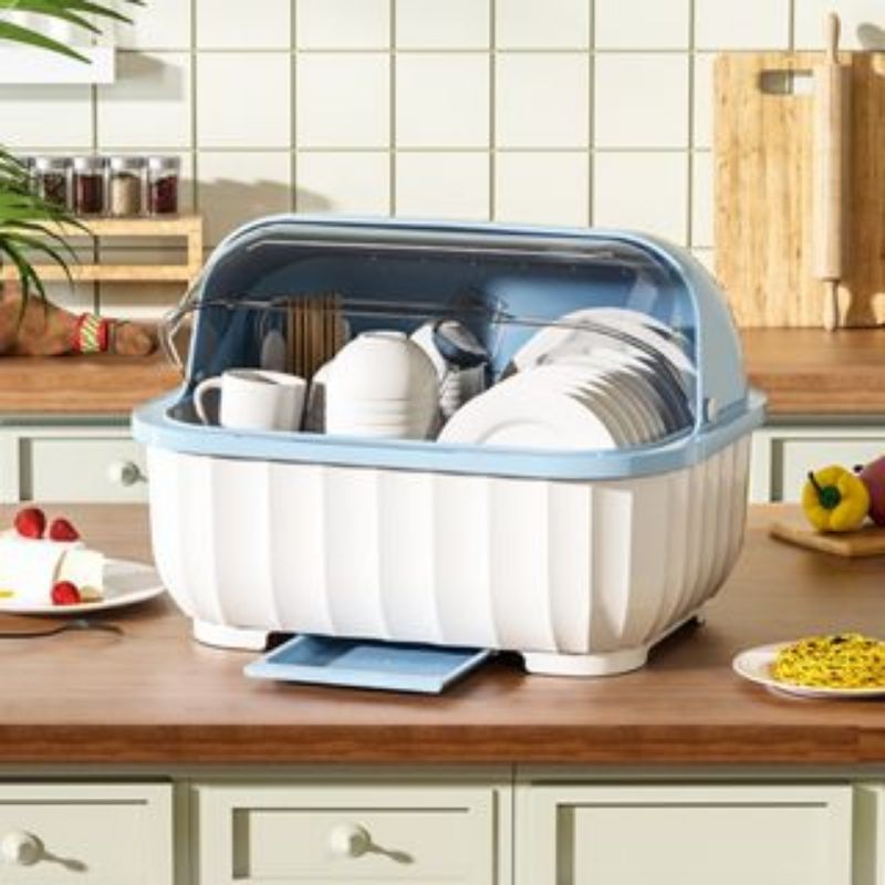 Jual Rak Piring Tertutup Plastik Besar PengeringMangkok Sendok | Shopee ...
