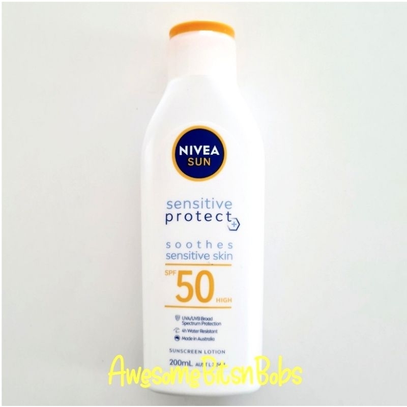Jual Nivea Sensitive Protect Skin Sunscreen Lotion SPF50 | Shopee Indonesia