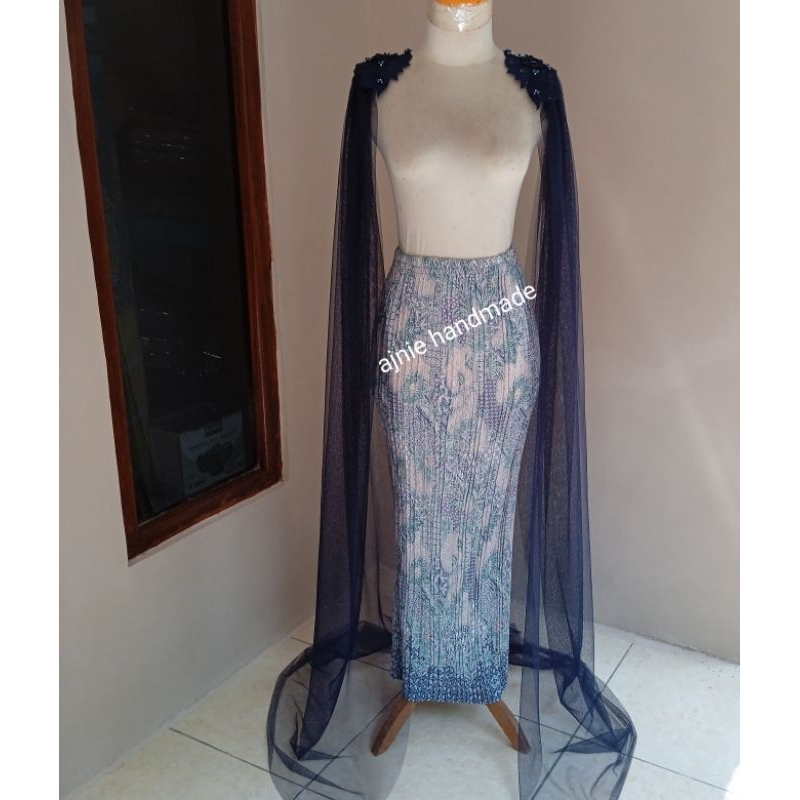 Jual sayap/selendang kebaya bunga bordir panjang | Shopee Indonesia