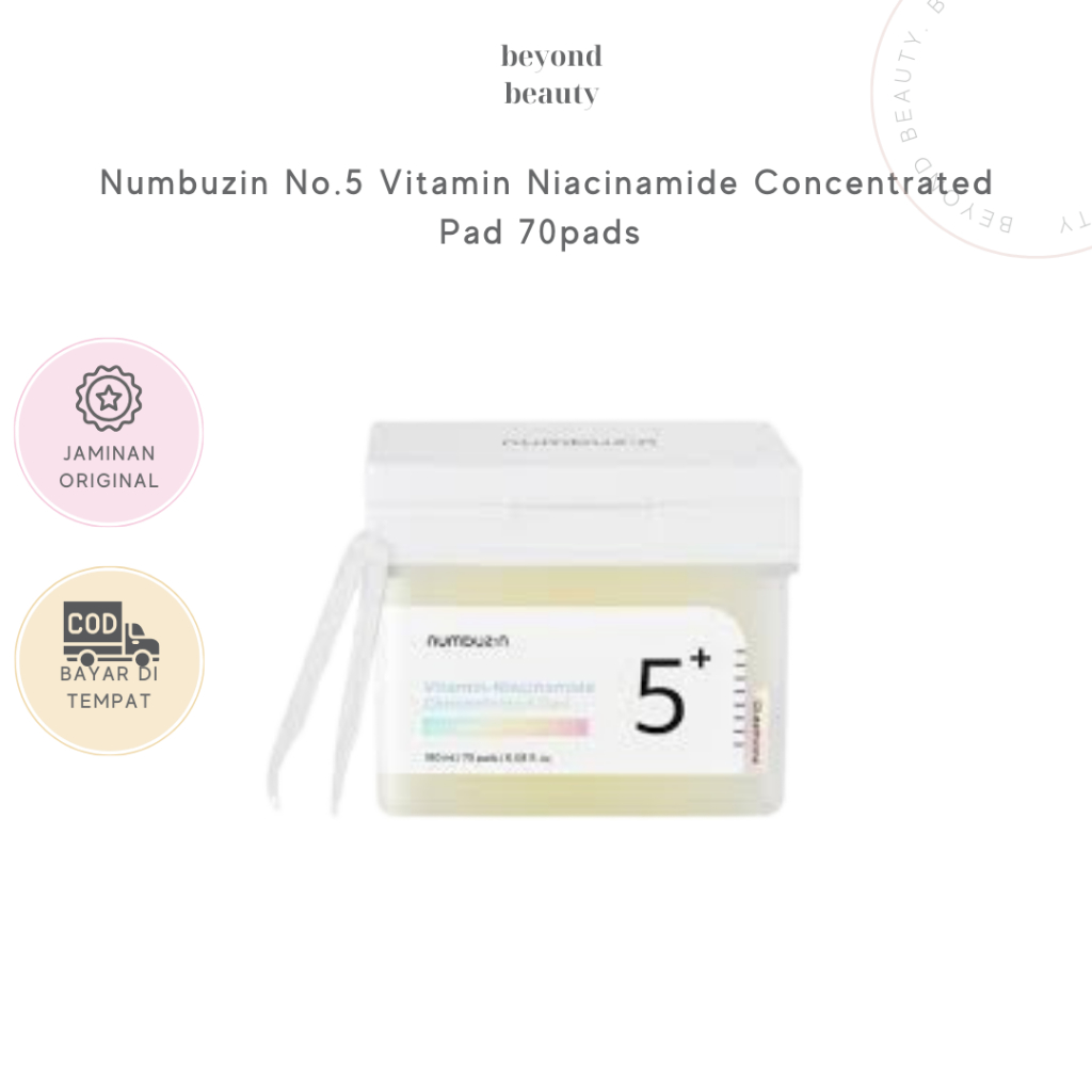Jual Numbuzin No.5 Vitamin Niacinamide Concentrated Pad 70pads | Shopee Indonesia
