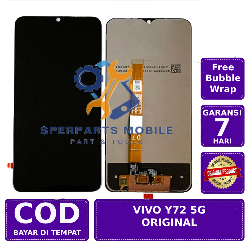 Jual LCD VIVO Y72 (5G) ORIGINAL FULLSET TOUCHSCREEN GARANSI+PACKING ...