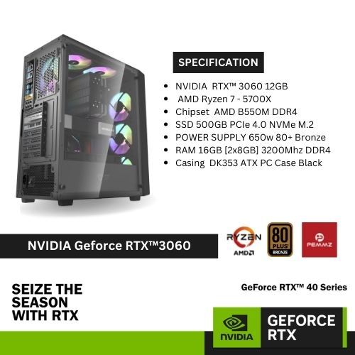 Jual PC RAKITAN PANDORA GAMING BOX - RYZEN 7 5700X - RTX 3060 | Shopee Indonesia