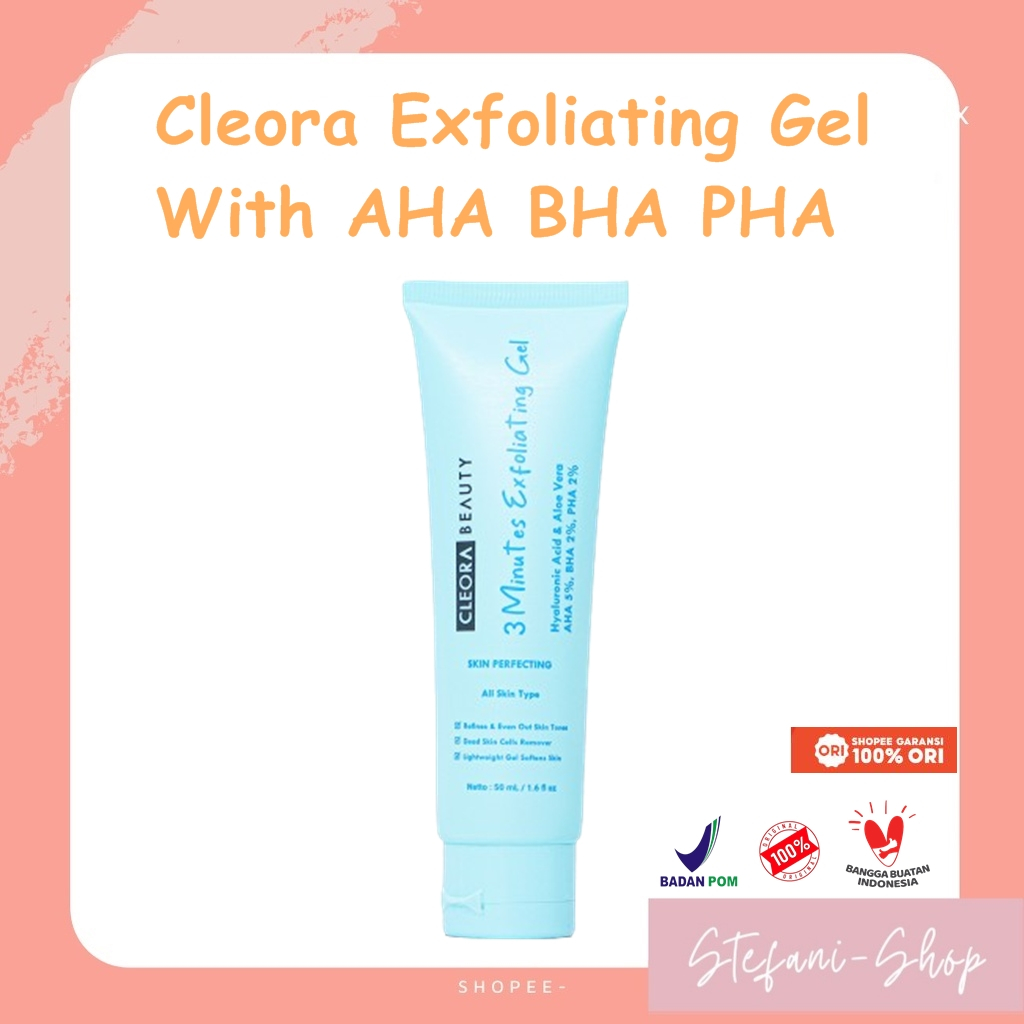 Jual Cleora Exfoliating Gel With AHA BHA PHA - Exfoliasi Wajah With Niacinamide Mengangkat Sel ...