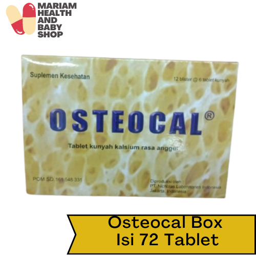 Jual Osteocal Box Isi 72 Tablet Kunyah Rasa Anggur | Suplemen Kesehatan ...