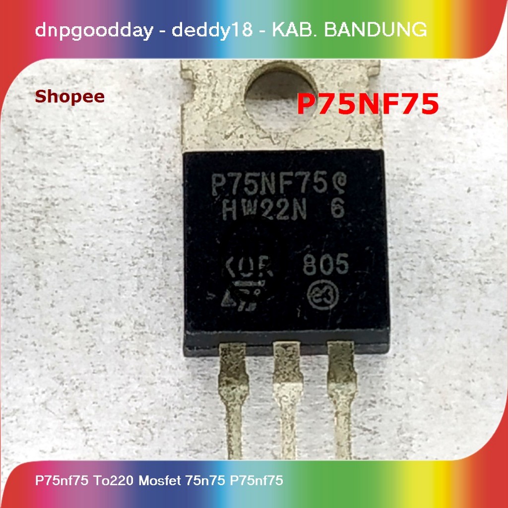 Jual p75nf75 to220 mosfet 75n75 p75nf75 | Shopee Indonesia