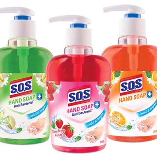 Jual SOS HANDWASH PUMP BOTOL 400ml SABUN CUCI TANGAN SERBAGUNA | Shopee ...