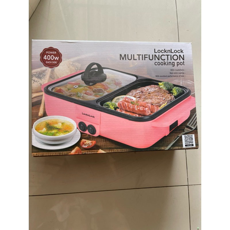 Jual Locknlock Multifunction Cooking Pot Electric Grill Pan EJG656PIK ...