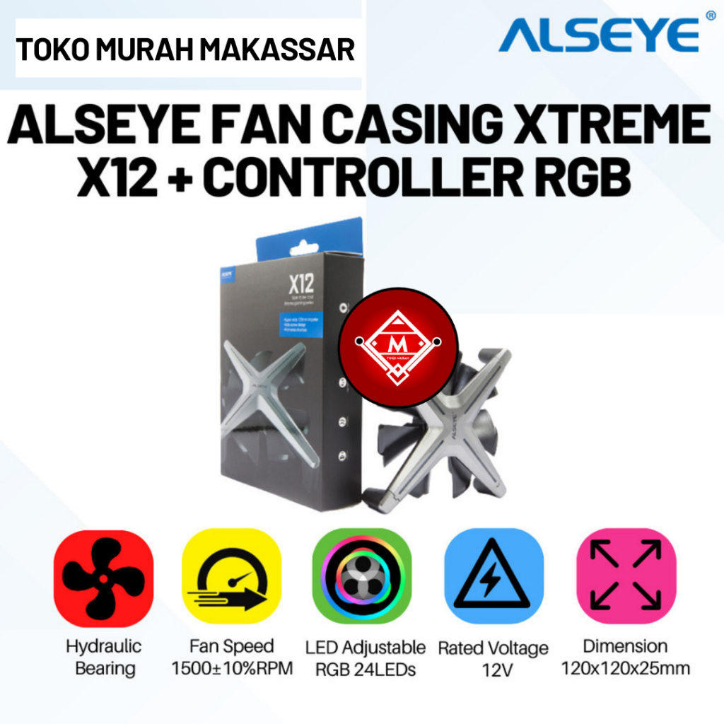 Jual FAN CASING ALSEYE XTREME X12+CONTROLLER RGB / FAN CASE ALSEYE ...
