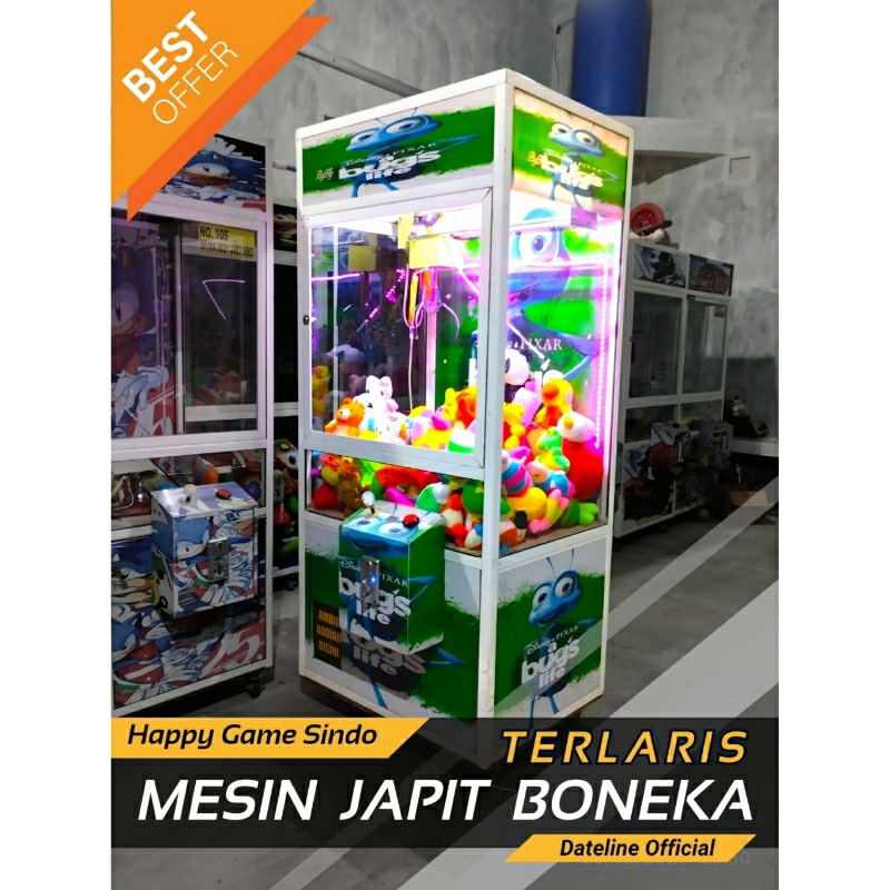 Jual Mesin Capit Japit Boneka Besar Jumbo Asli Murah Happy Game Sindo tersedia produck baru ...