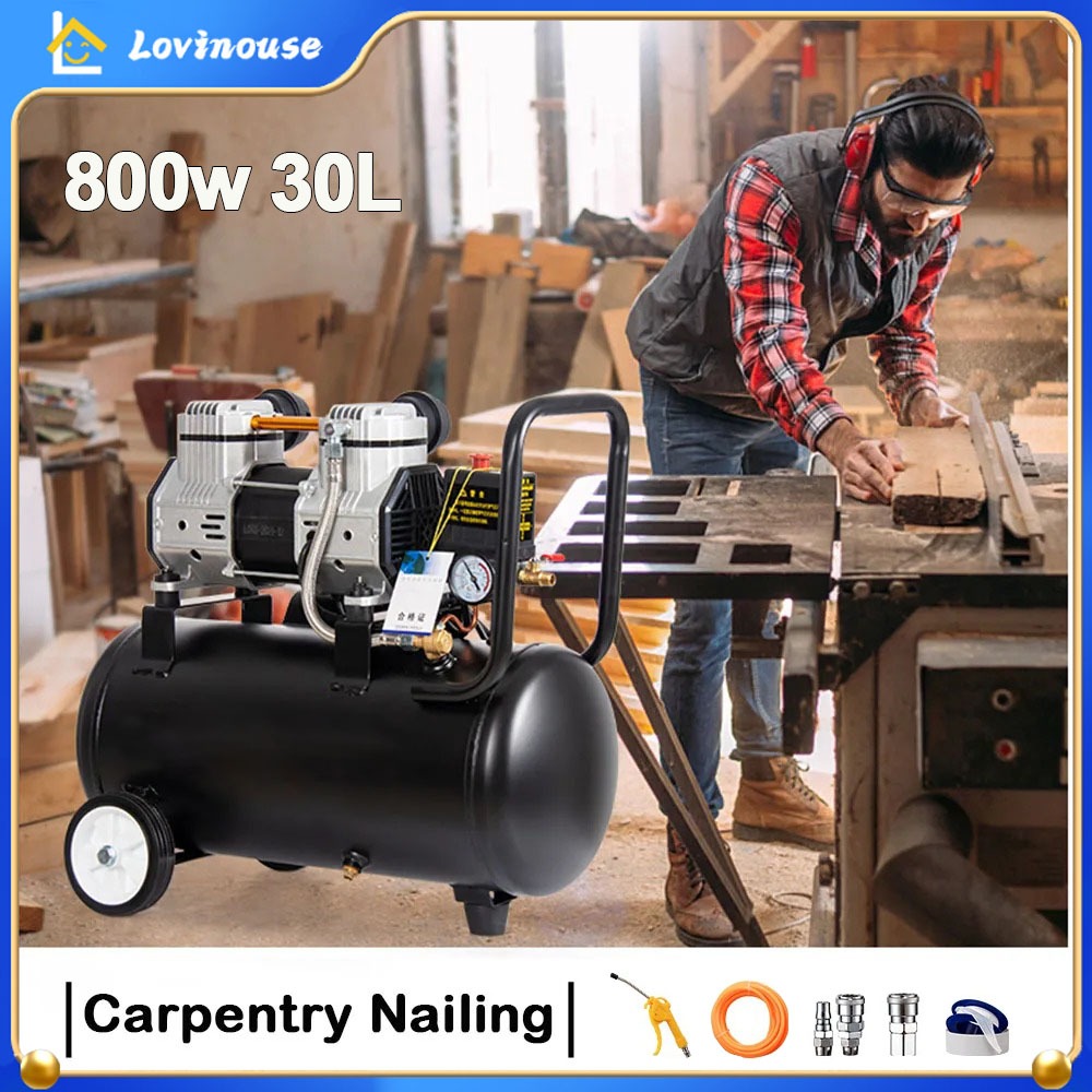 Jual JUBA-Silent Oilless Air Compressor 30 liter Kompressor Angin 800W ...