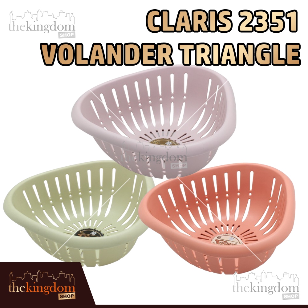 Jual Claris 2351 Volander Triangle Saringan Baskom Tiris Wadah Cuci ...