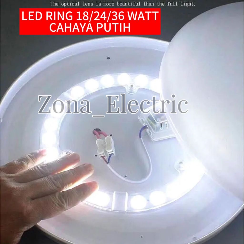Jual LAMPU LED RING 18/24/36 WATT LED 220 V / BODI DONUT / CAHAYA PUTIH ...
