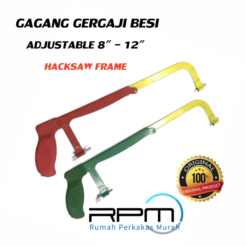 Jual Gagang gergaji besi karet besi tekuk stang gergaji 8-12 inch ...