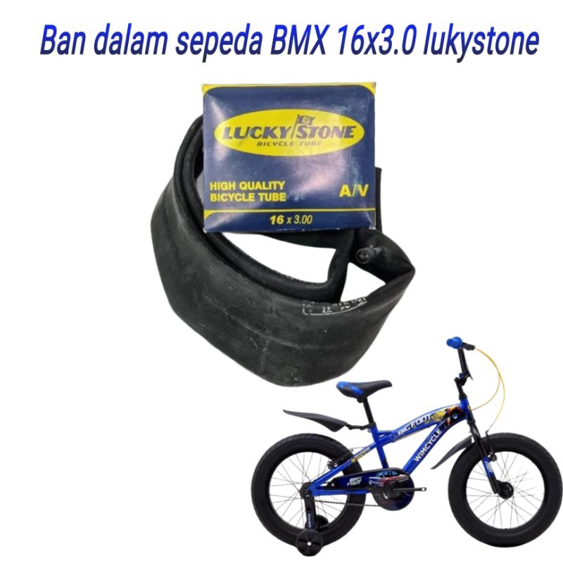 Jual BAN DALAM SEPEDA BMX UKURAN 16x3.0 luky stone sepeda bmx 16 inch | Shopee Indonesia
