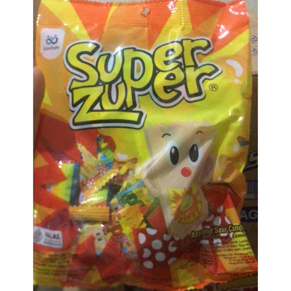 Jual PERMEN JADUL SUPER ZUPER ISI 40 ASSORTED SOUR CANDY MAKANAN RINGAN ...