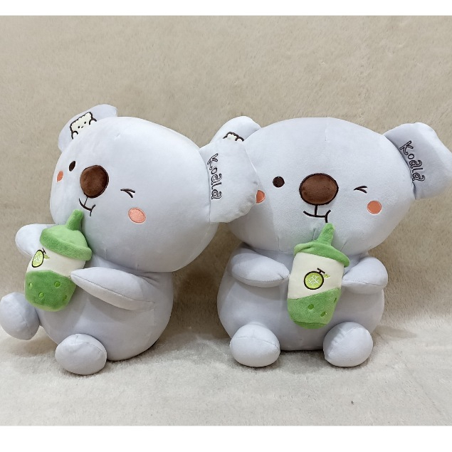 Jual Boneka Koala Holding Bubble Tea Ukuran L | Shopee Indonesia