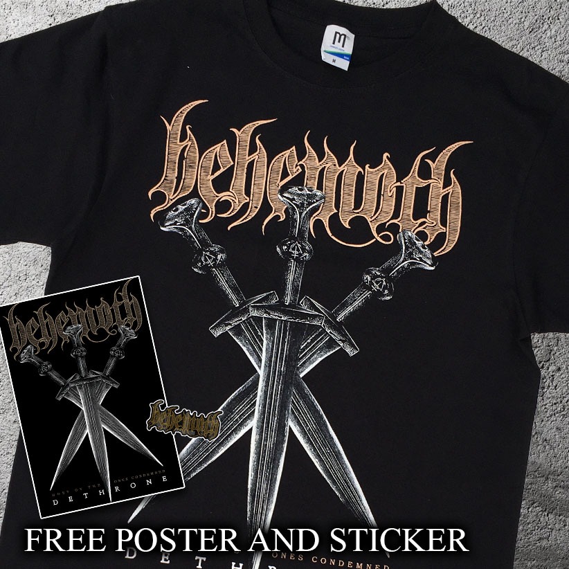 Jual KAOS DETHRONE - BEHEMOTH (FREE POSTER AND STICKER) | Shopee Indonesia Jual KAOS DETHRONE - BEHEMOTH (FREE POSTER AND STICKER) | Shopee Indonesia