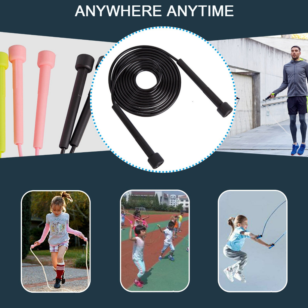 Jual Tali Skipping Pvc 2,8 Meter Jump Rope Lompat Tali 280cm Speed Rope ...