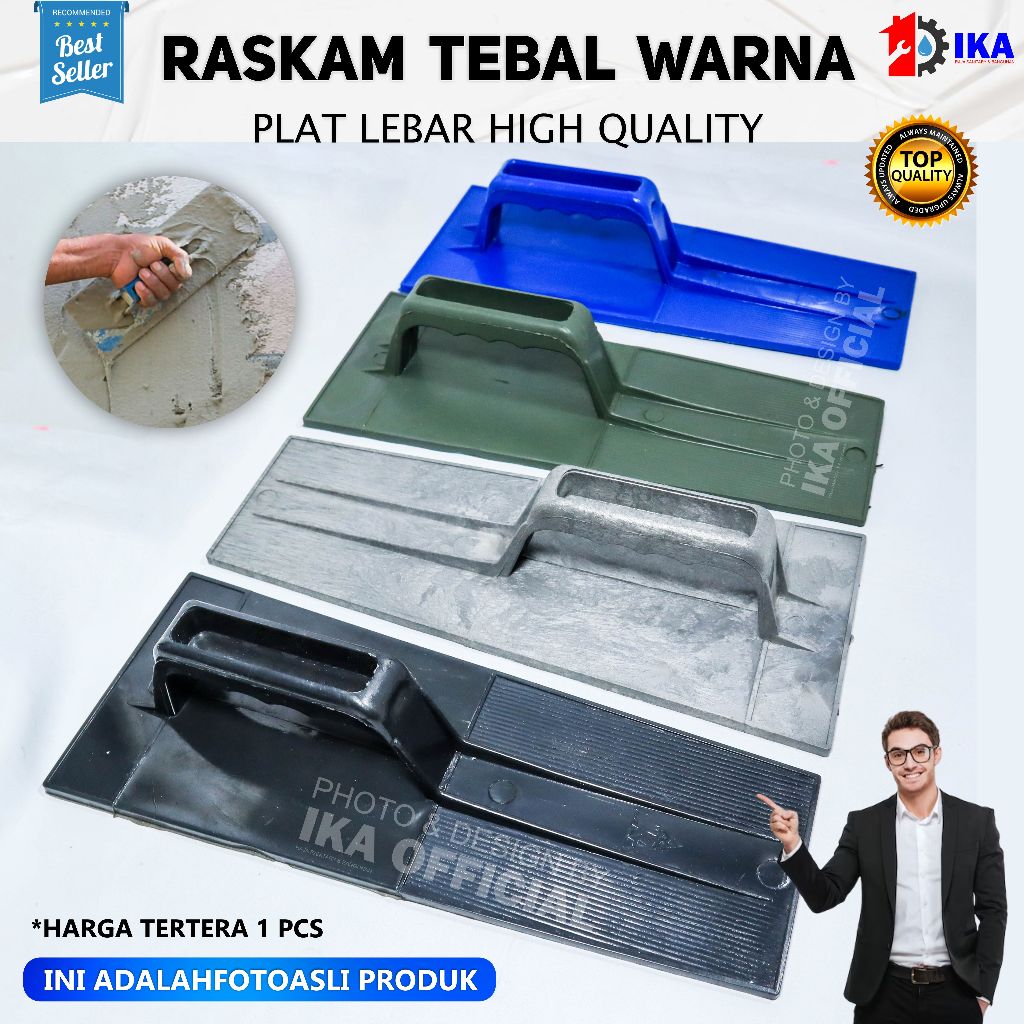 Jual Roskam Plastik / Raskam WARNA PVC - GRADE A / Penghalus Dinding ...