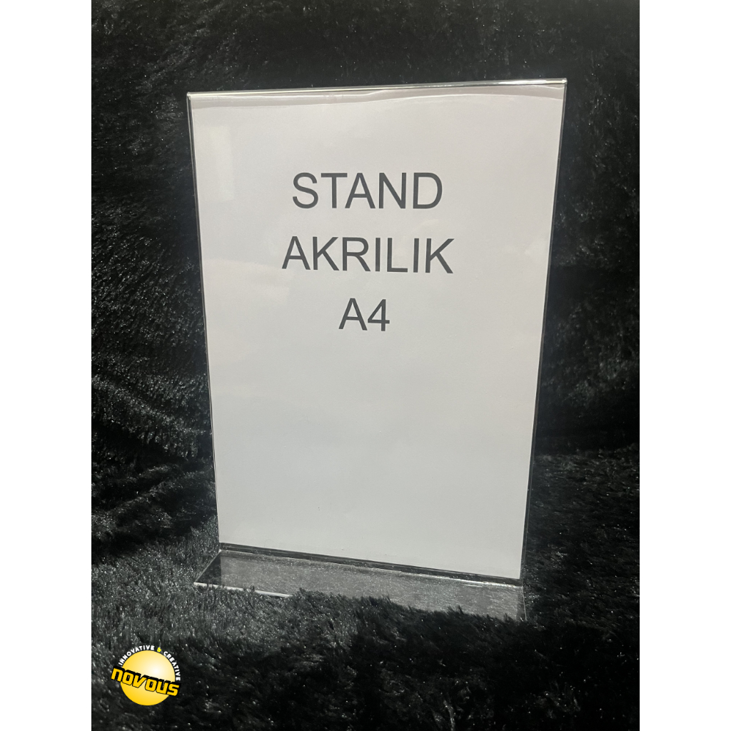 Jual Stand Akrilik / Tent Akrilik Holder A4 Portrait | Shopee Indonesia