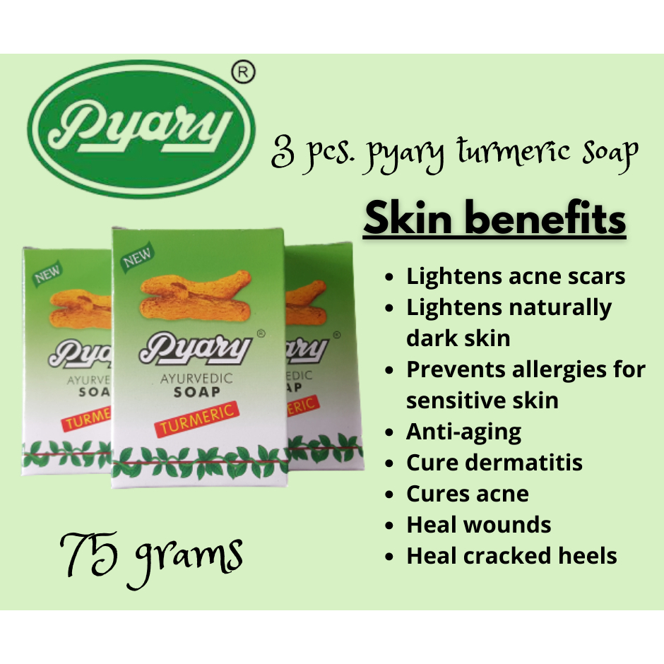 Jual Sabun Jerawat Pyary Original 100% Turmeric Soap Arab Pyary Membersihkan Kulit Wajah Flex ...