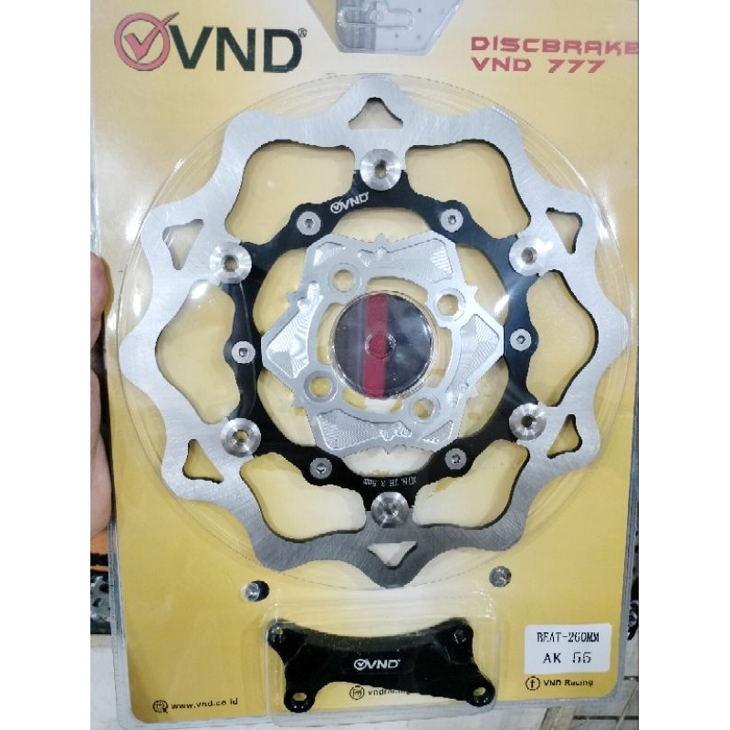 Jual Disc brake piringan cakram Vnd 777 & Ak 55 plus breket 260 mm all ...