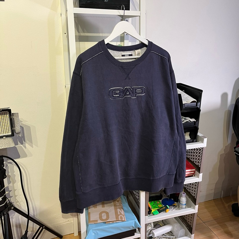 Jual GAP patch logo oversized sweatshirt ORIGINAL 100% | Shopee Indonesia