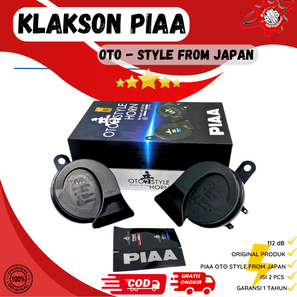 Jual KLAKSON KEONG PIIA OTO STYLE HORN 12V Piaa Oto Style Horn 12V / 112dB ORIGINAL motor dan ...