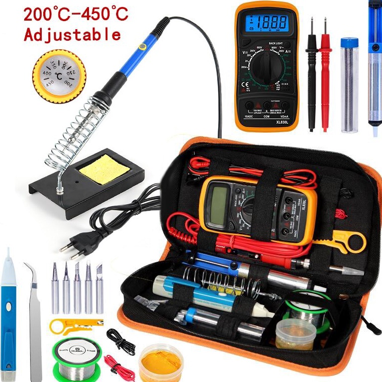 Jual ARs Set Solder Listrik Lengkap dengan Multimeter Iron Tool Kit 22V ...