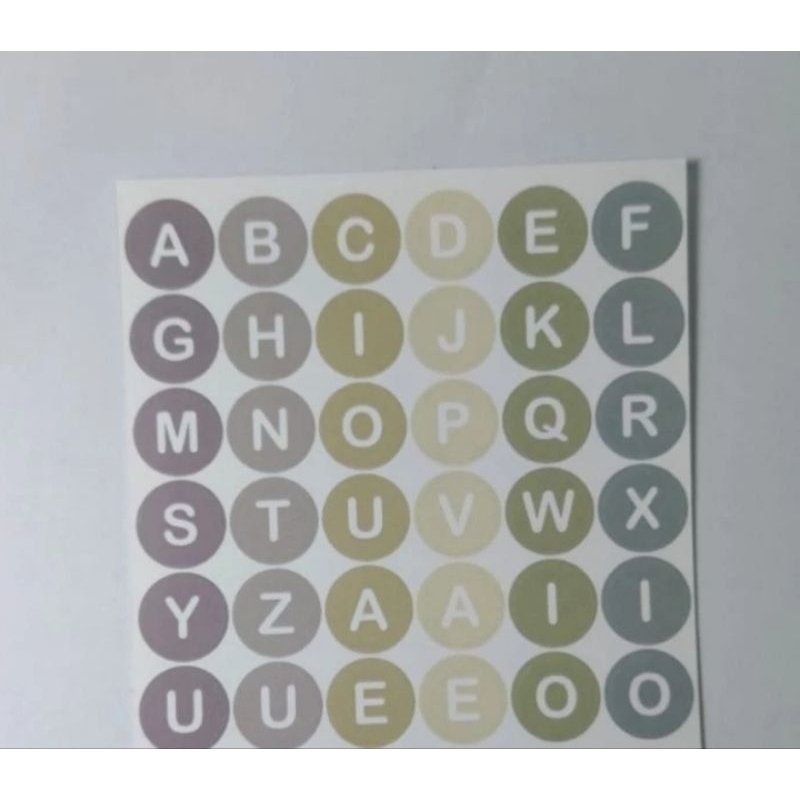 Jual Sticker huruf / sticker alphabet / sticker decoration / sticker ...