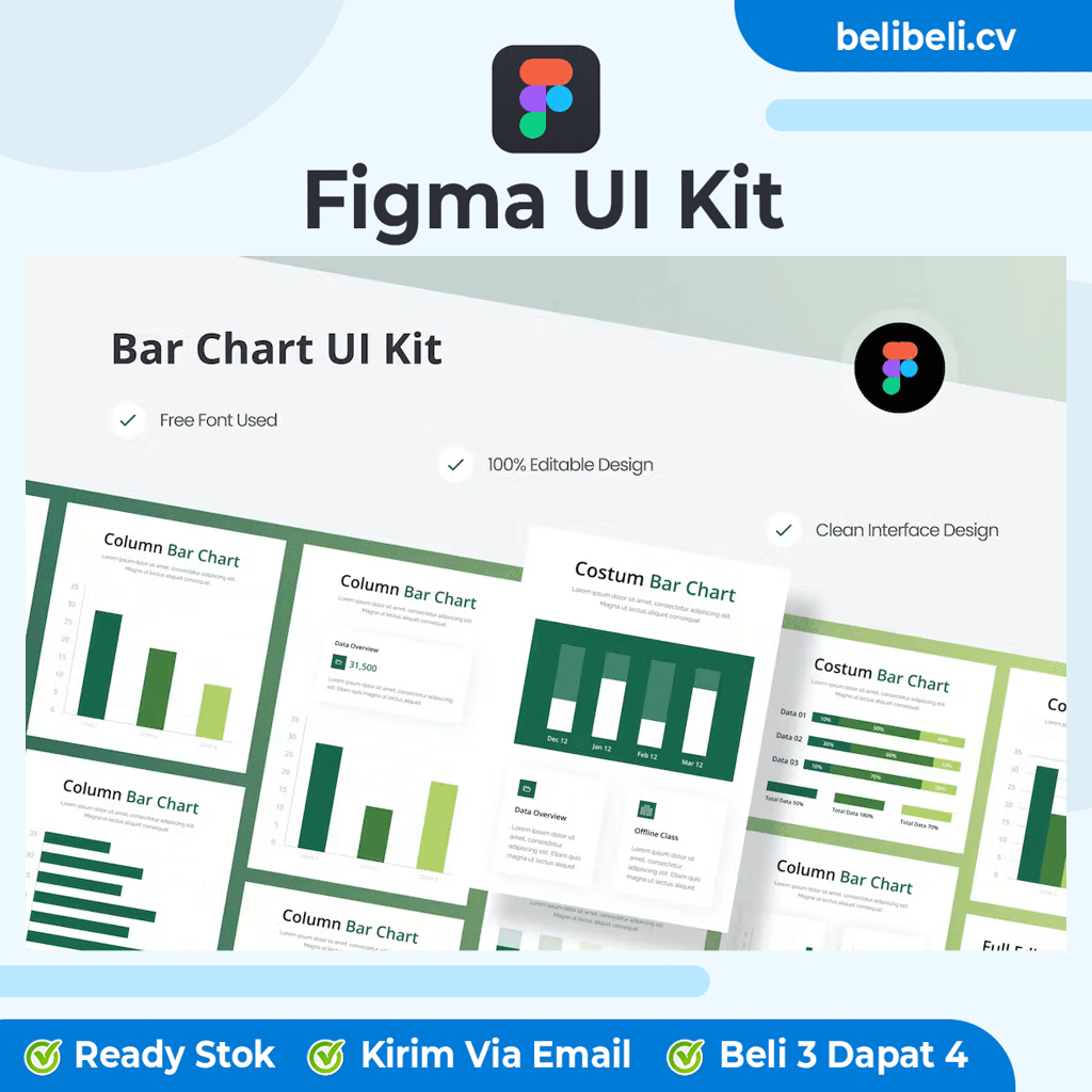 Jual Bar Chart UI - Premium Figma UI Kit | Shopee Indonesia