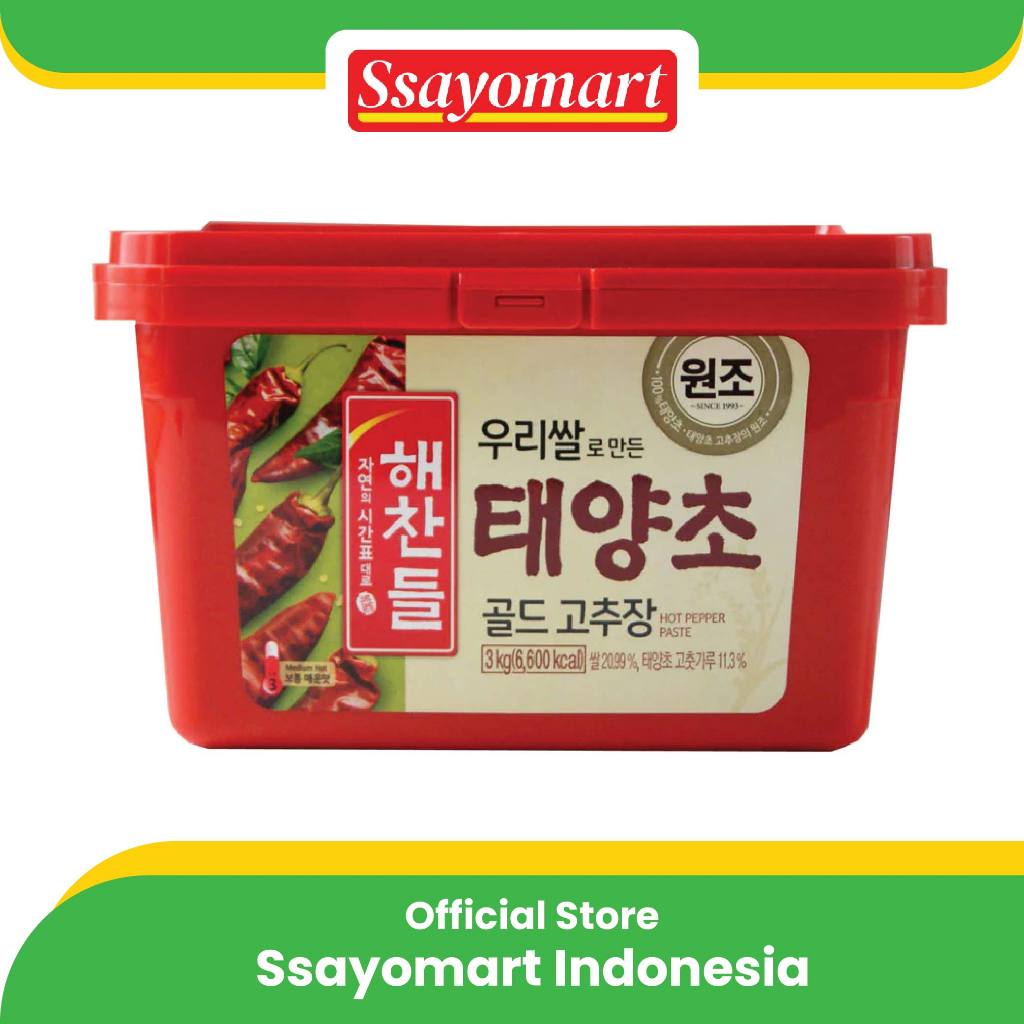Jual Haechandle Saus Gochujang Halal MUI / Pasta Cabai Korea 3 Kg Halal ...