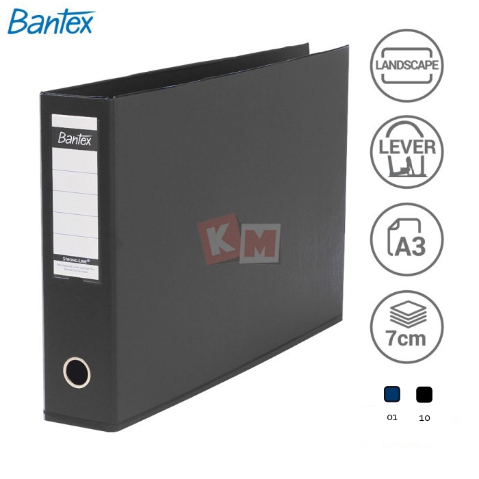 Jual Ordner Bantex Lever Arch File PVC A3 Landscape 7cm #1468 | Shopee ...