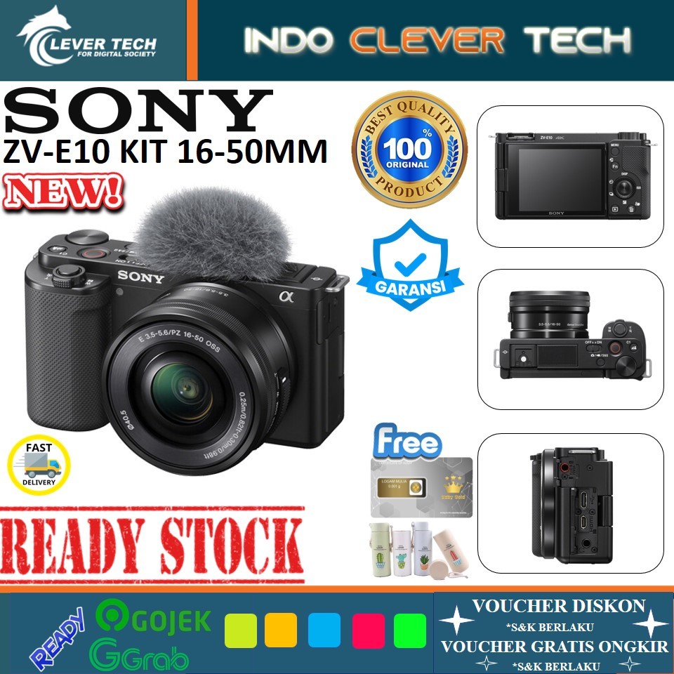Jual Sony Alpha ZV-E10 Kit 16-50mm Mirrorless Camera - ZVE10 - ZVE-10 ...