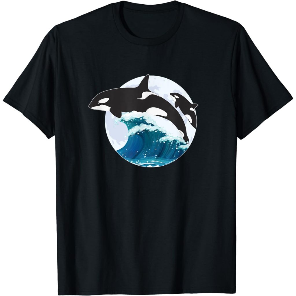 Jual Kaos Dewasa Orca Whale Squad Family Sea Animal Wildlife Fashion ...