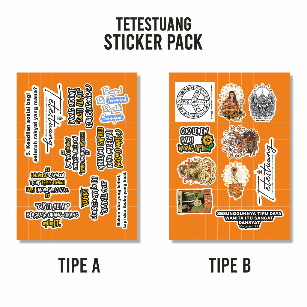 Jual Tetestuang Sticker Pack | sticker tetestuang | sticker doff ...