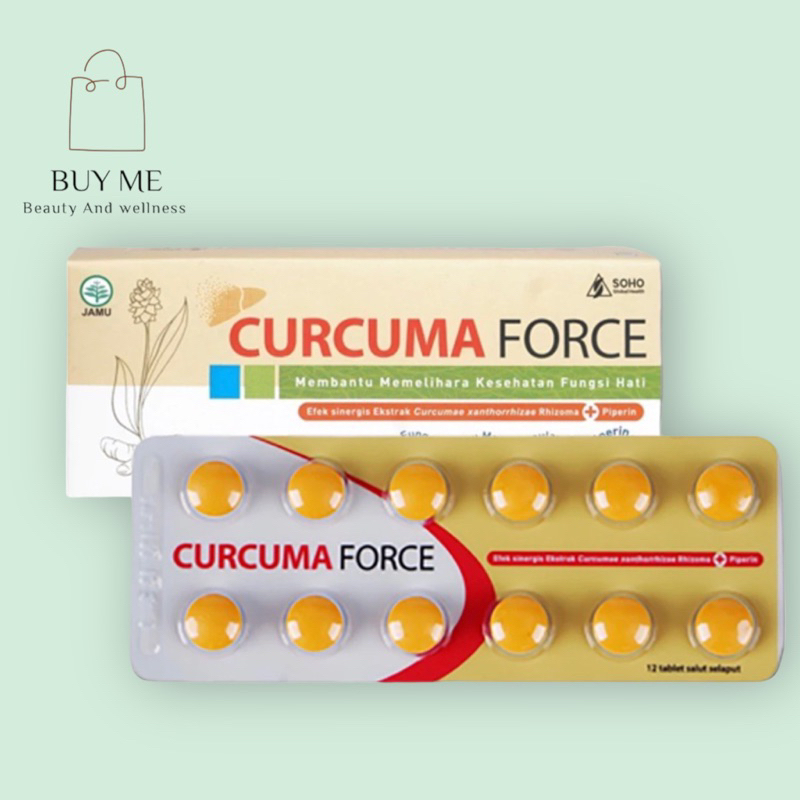 Jual CURCUMA FORCE 1 BOX ISI 120 TAB SUPLEMEN MAKANAN PENAMBAH NAFSU ...