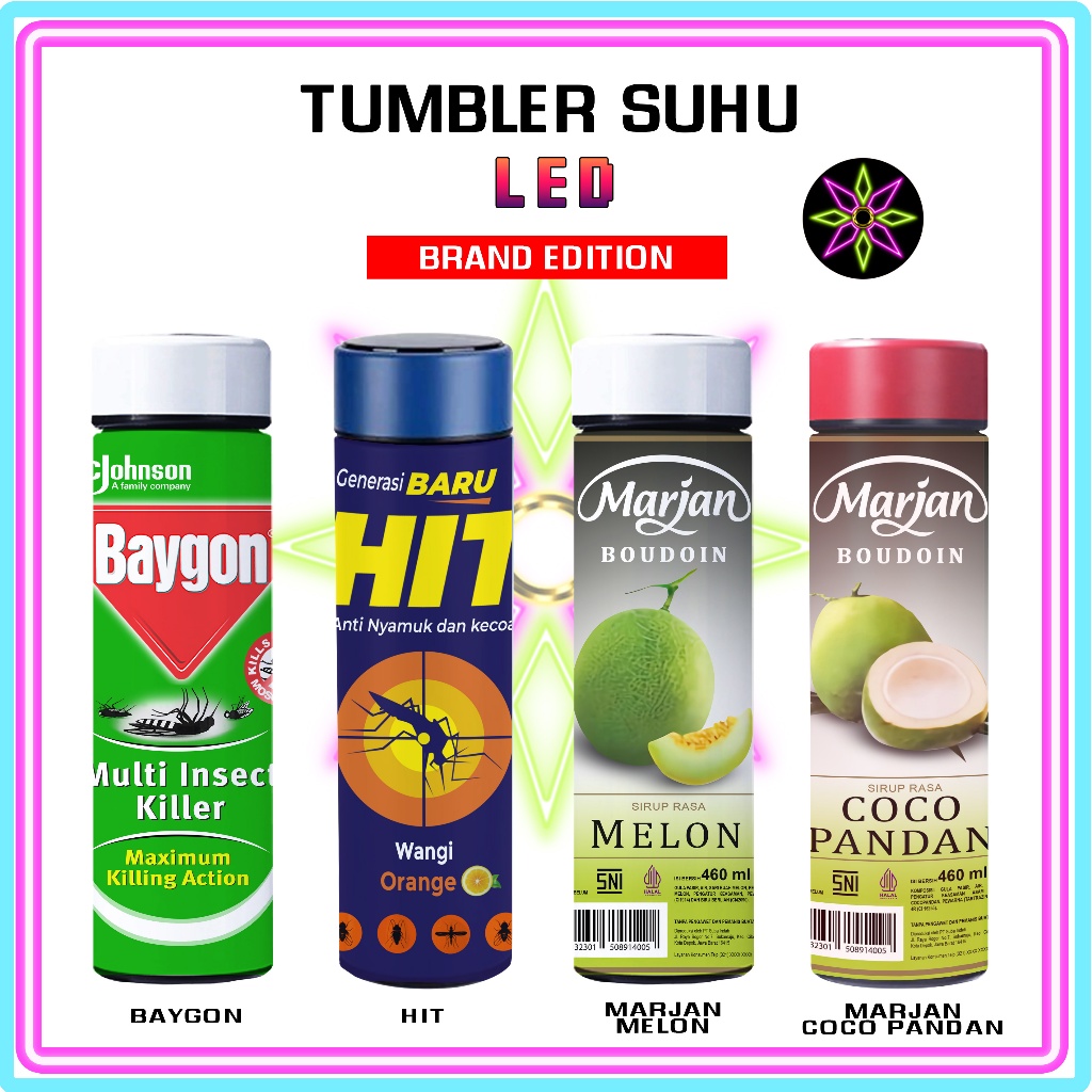 Jual Hikari Print Tumbler LED Brand Edition Baygon Hit Marjan SoKlin ...