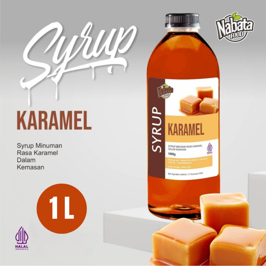 Jual Sirup Karamel Nabata Drink 1L - Karamel Syrup Nabata Food 1000ml | Shopee Indonesia
