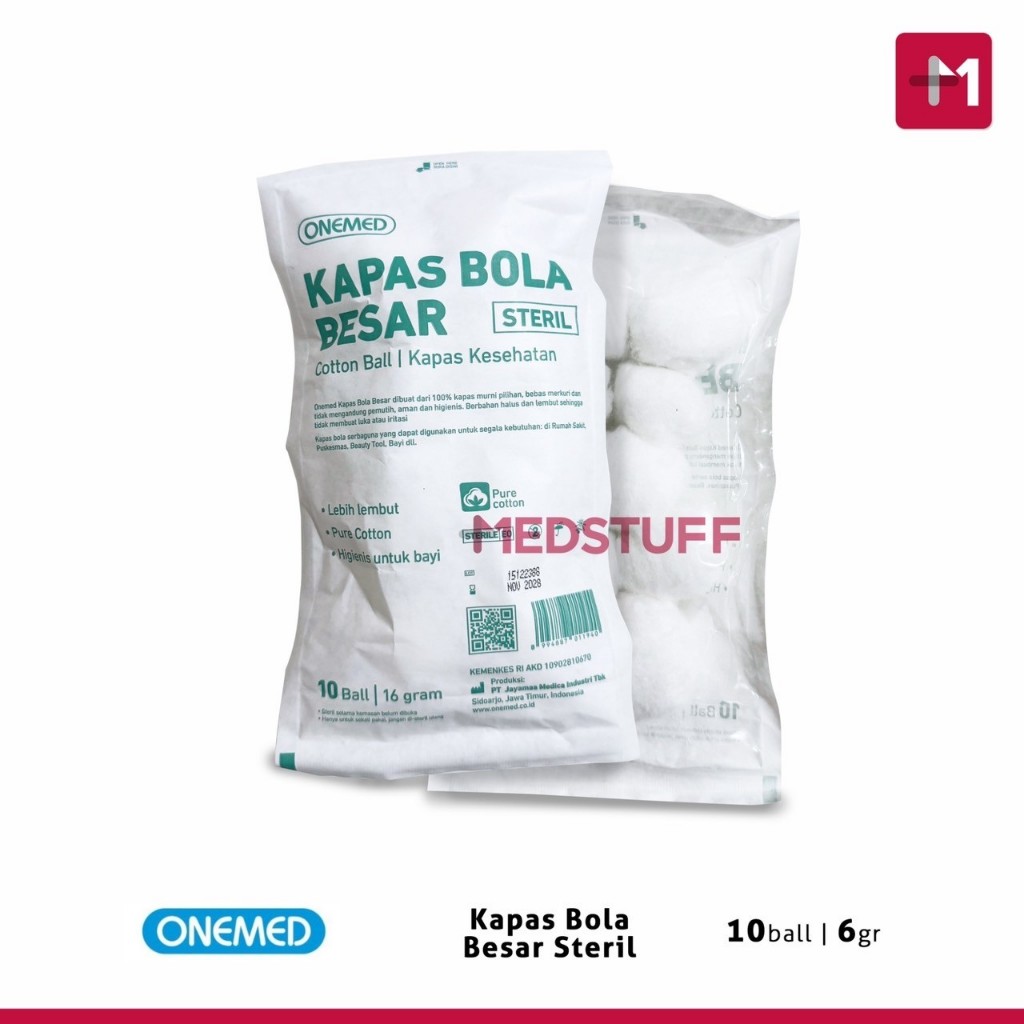 Jual Kapas Bola Besar Steril isi 10pcs | Shopee Indonesia