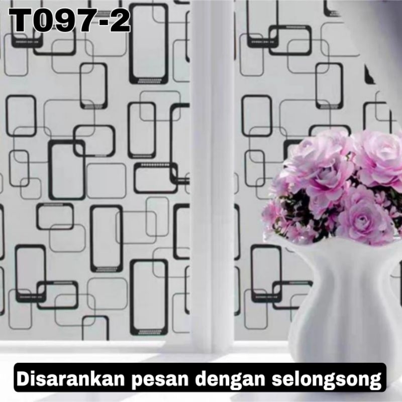 Jual Sticker Kaca Jendela Pintu Rumah / Sticker Sandblast Lebar 90cm x ...