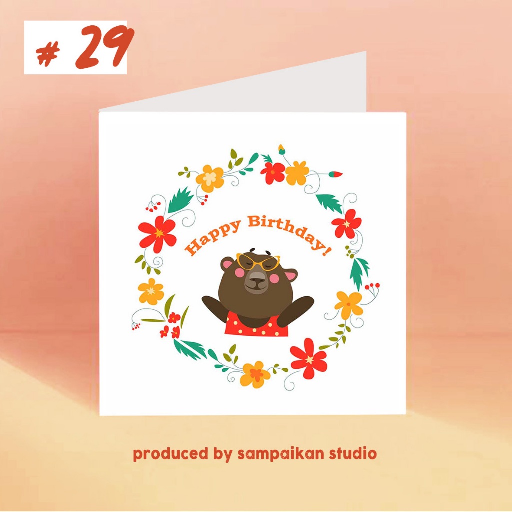Jual Kartu Ucapan Ulang Tahun (HBD 01) / Birthday Card / Kartu Anniversary (Exclusive & Kertas ...
