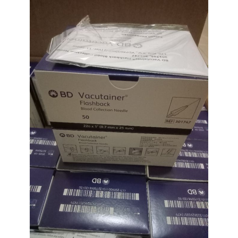 Jual BD vacutainer flasback 22g box 50pcs | Shopee Indonesia