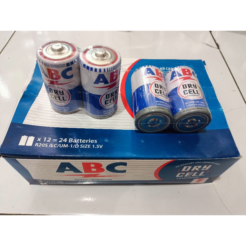 Jual Baterai Batre Batere Battery Besar Jumbo ABC Biru R20S / UM-1 ...