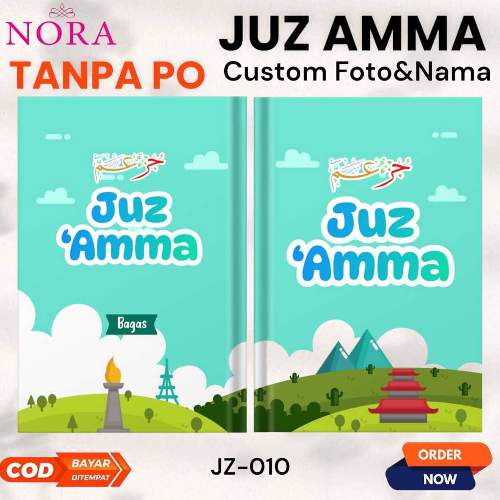 Jual Juz Amma Custom Foto Dan Nama Tajwid Warna 7 in 1 (JZ-010) (Terjemah, Asbabun Nuzul ...