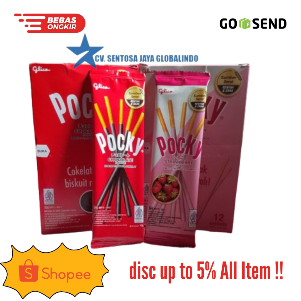 Jual Glico Pocky Sachet isi 12 Sachet (HARGA PER BOX) | Shopee Indonesia