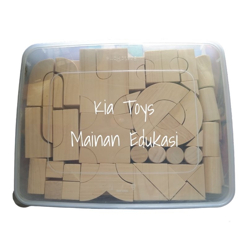 Jual Balok Pdk Mini Natural 105 Pcs Mainan Edukatif Ape TK Paud ...
