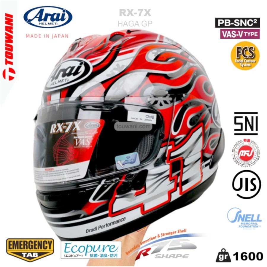 Jual Helm Arai RX-7X RX7X Haga GP | Shopee Indonesia